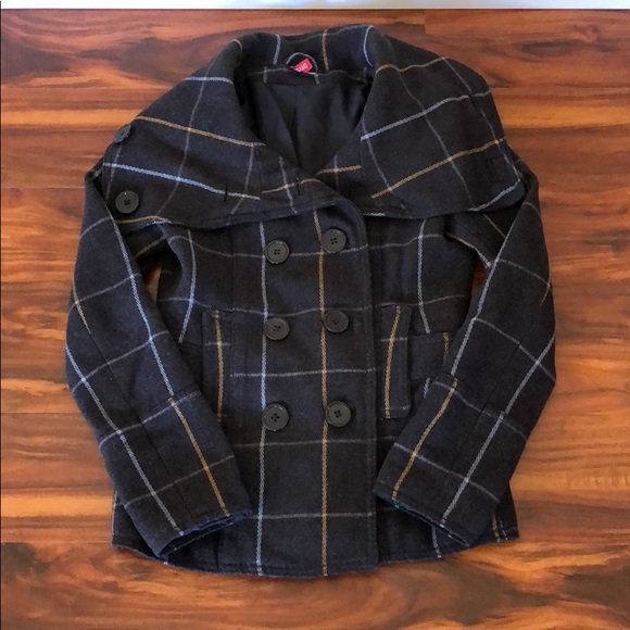 H&M | Jackets & Coats | Hm Plaid Coat | Poshmark